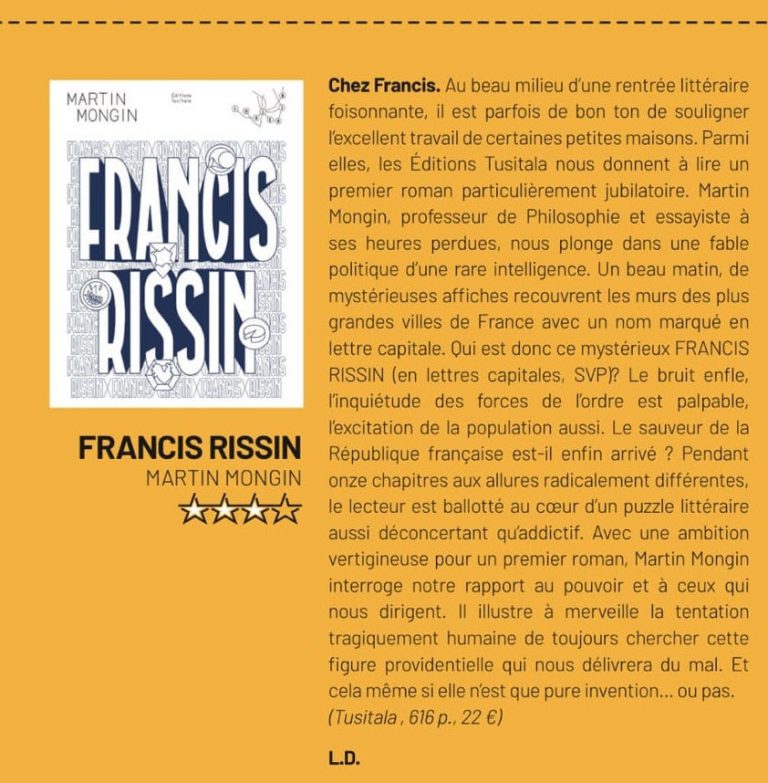 Rissin Technikart – tusitala